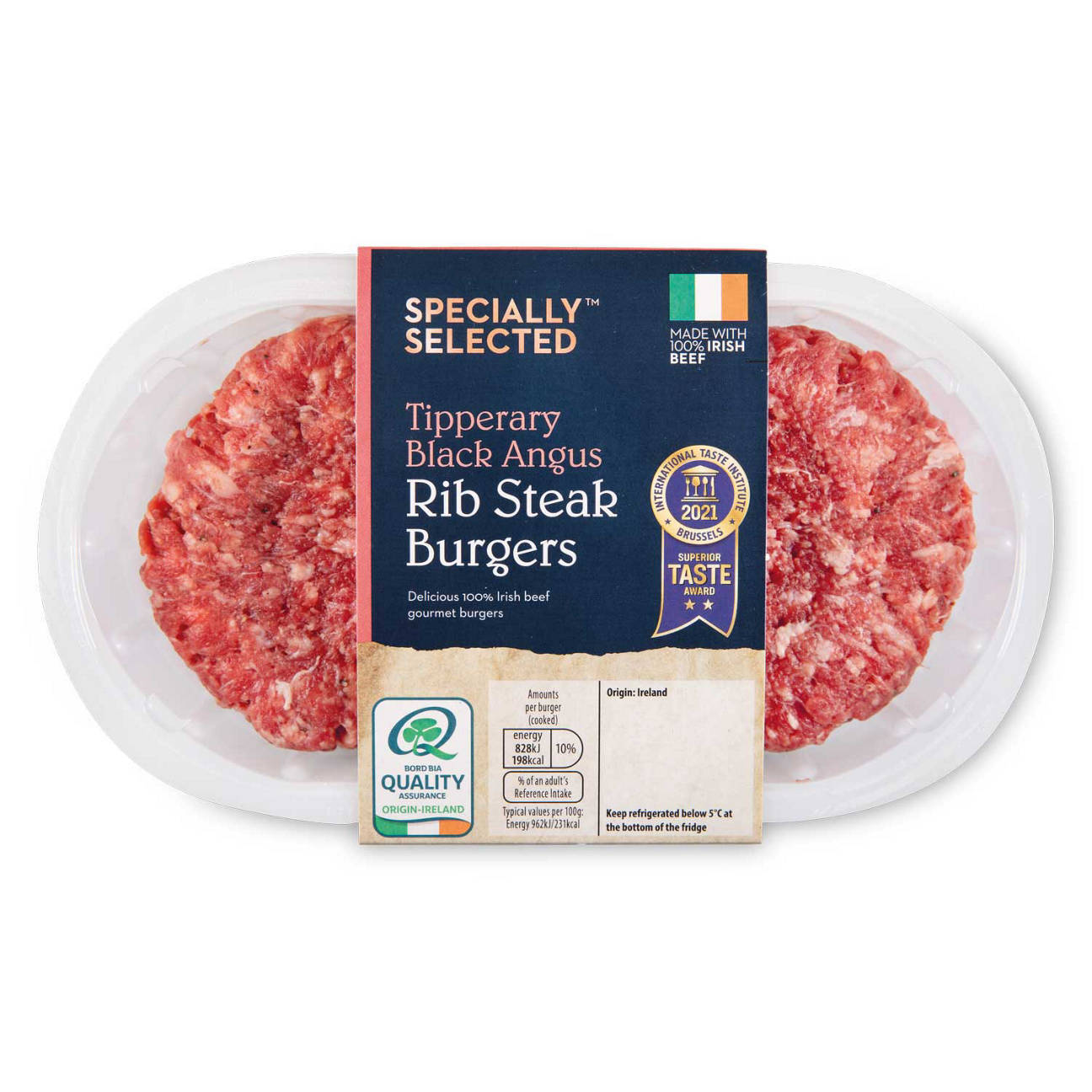 Tipperary Black Angus Rib Steak Burgers | ALDI IE